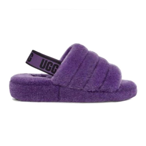 UGG | Shoes | Ugg Fluff Yeah Slide Sandals Sheepskin Fur Elastic Open ...
